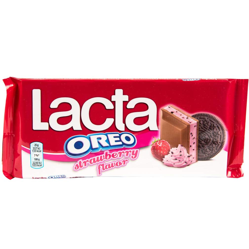 Lacta Oreo with strawberry Chocolate 105gr – Hellenic Grocery
